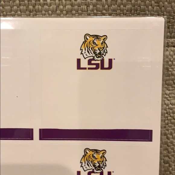 IC TEAM SPIRIT | Party Supplies | Lsu Stickers Name Tags 2 Stickers ...